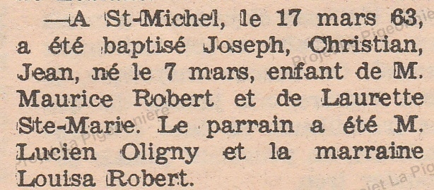 Maurice Robert et Laurette Ste-Marie – Projet La Pigeonnière