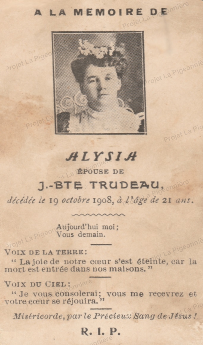 Jean-Baptiste Louis Trudeau et Anysia Roy/Marie Louise Lefrançois ...