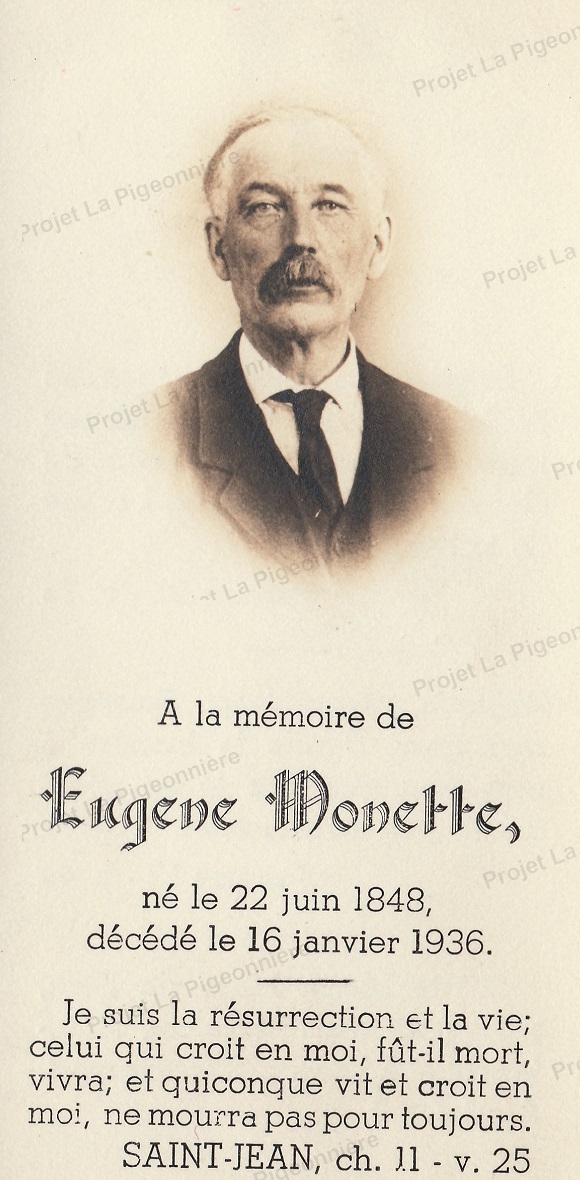 Eugène Monette et Marie Roy/Marie Louise Babeu – Projet La Pigeonnière